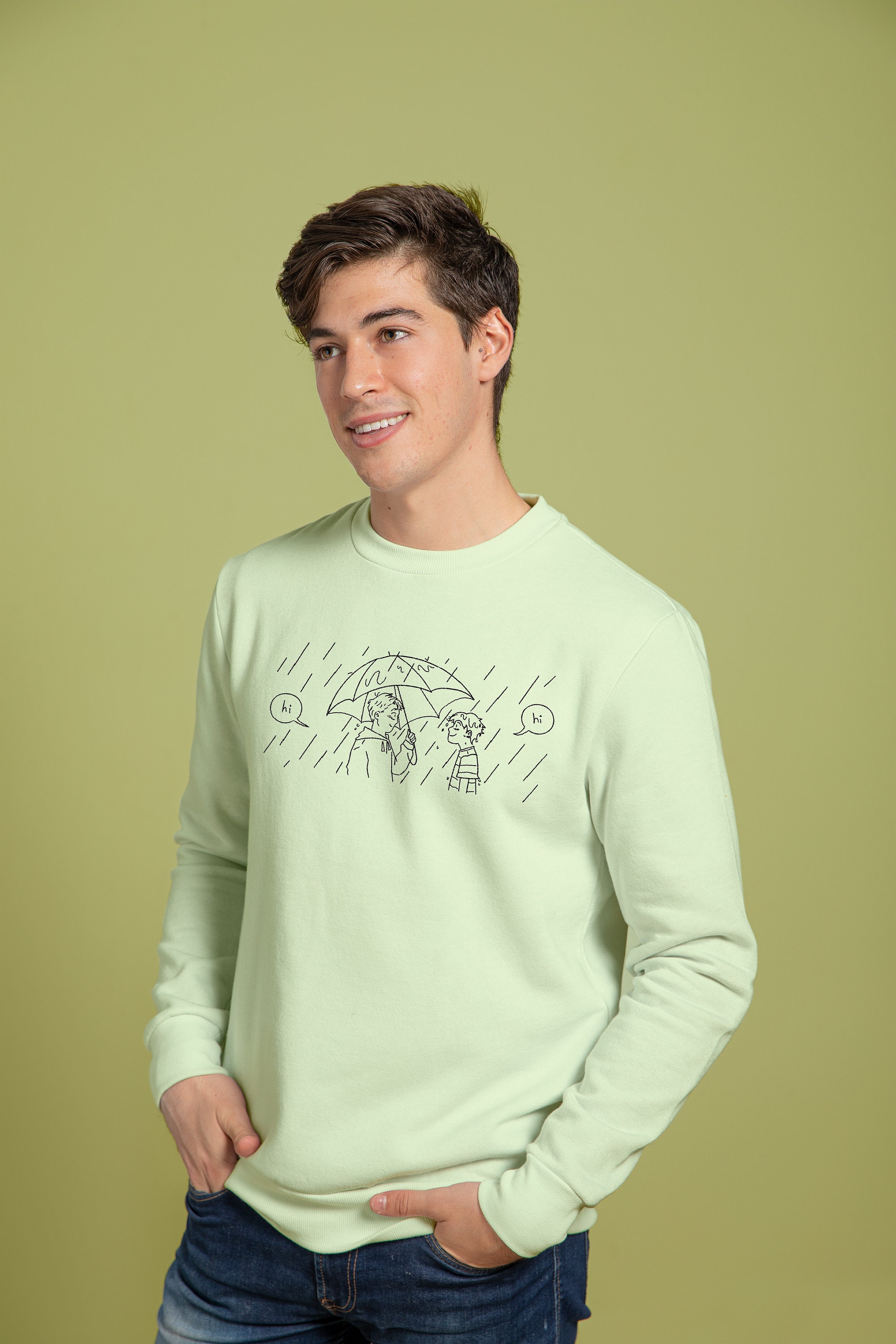 Heart Stopper Charlie & Nick Rain Scene Embroidery Design File - Etsy