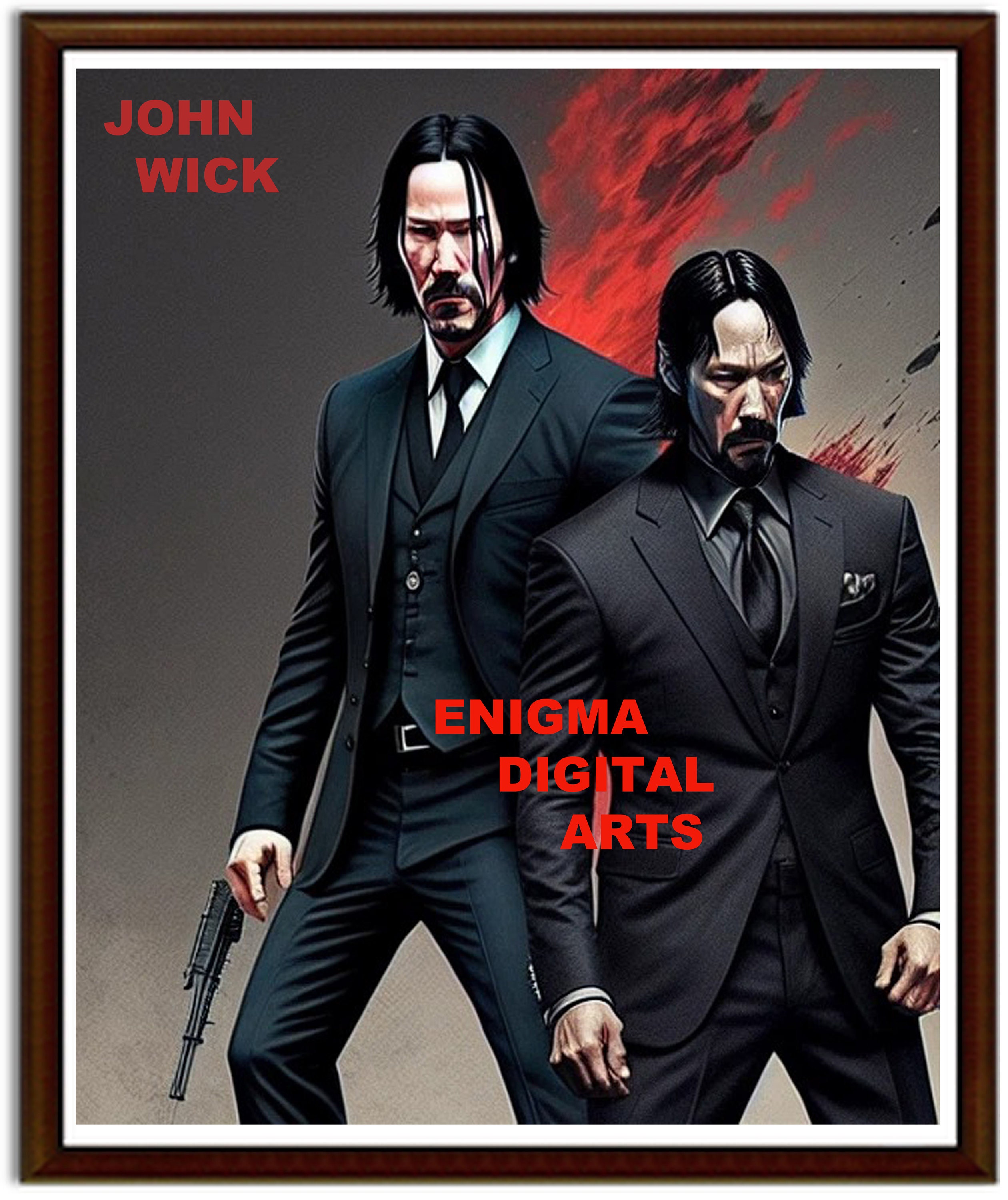 John Wick Digital Download 2 in a Series of 12 2 Prints 1 With John ...