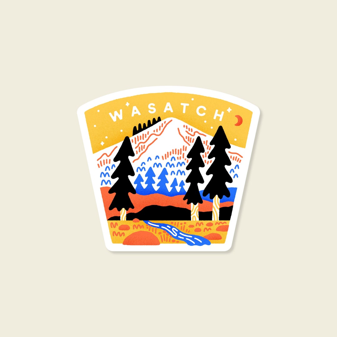 Wasatch Mountains Sticker - Etsy