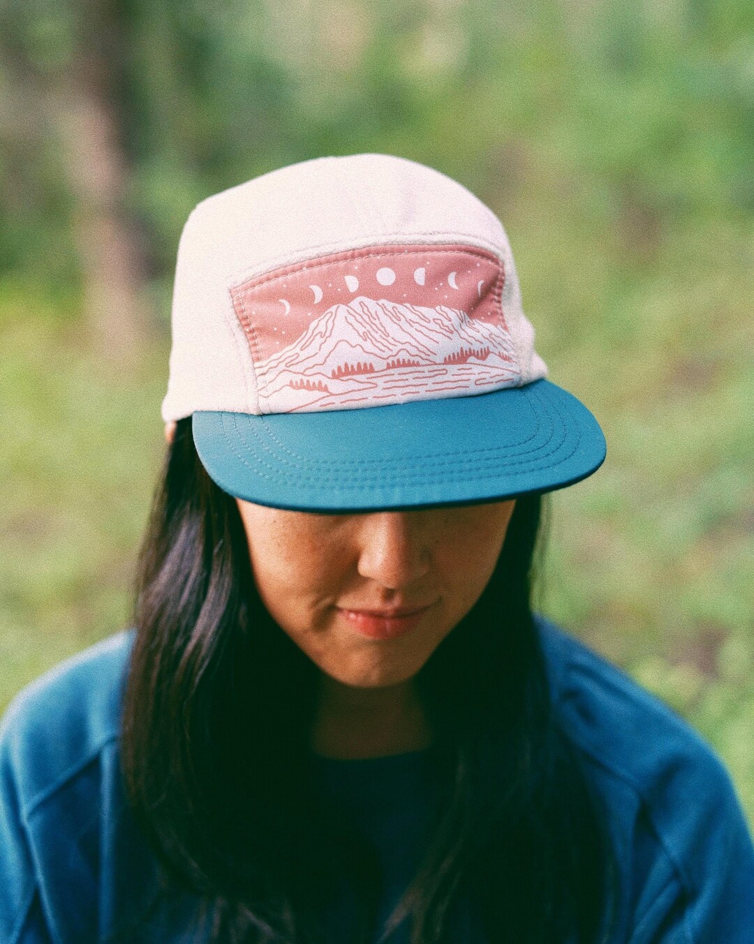 Mountain Moon Phase — Fleece 5 Panel Hat - Etsy