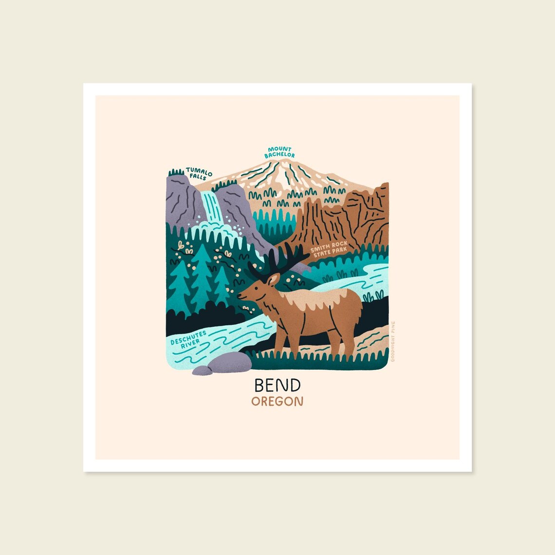 Bend, Oregon Print - Etsy