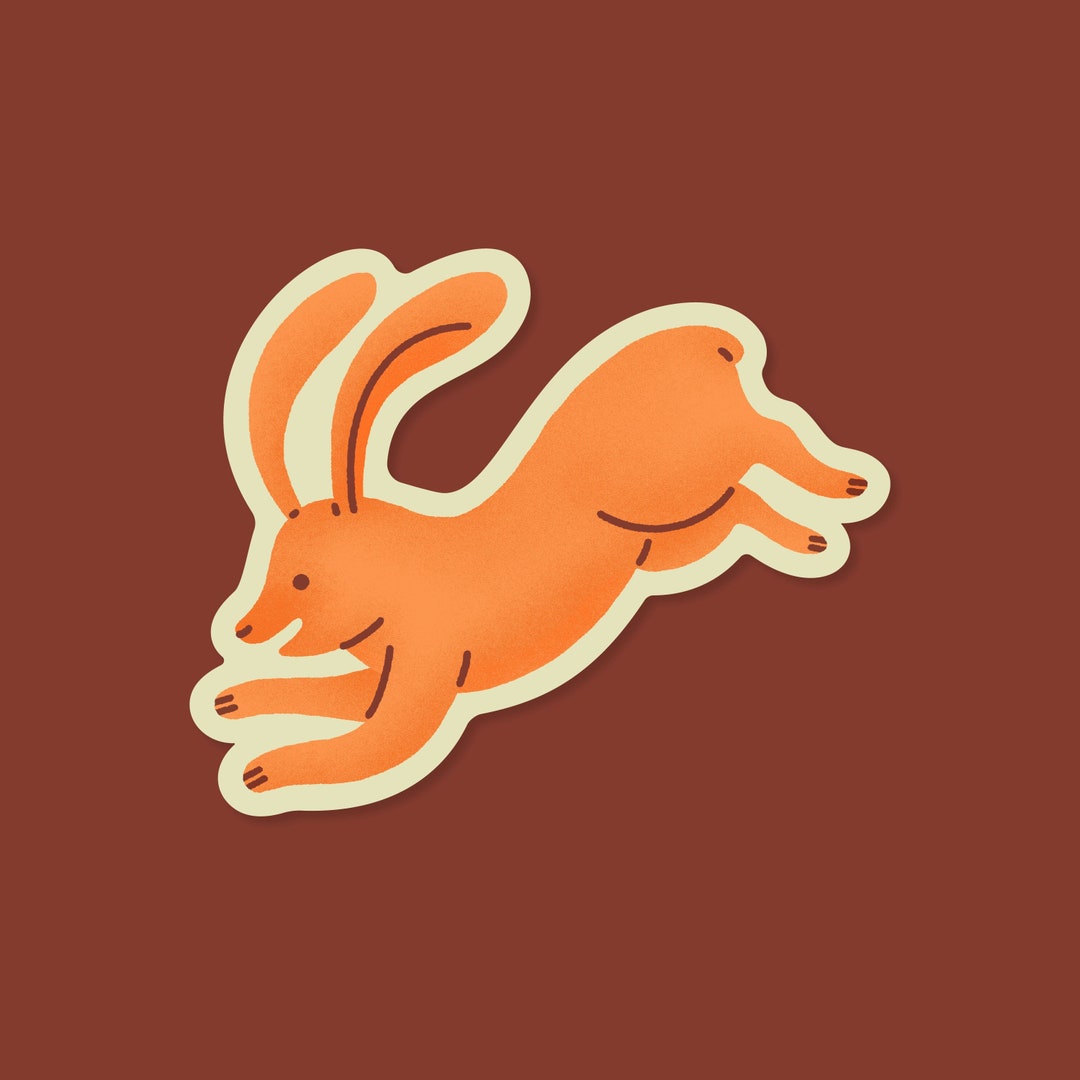 Jackrabbit Sticker - Etsy