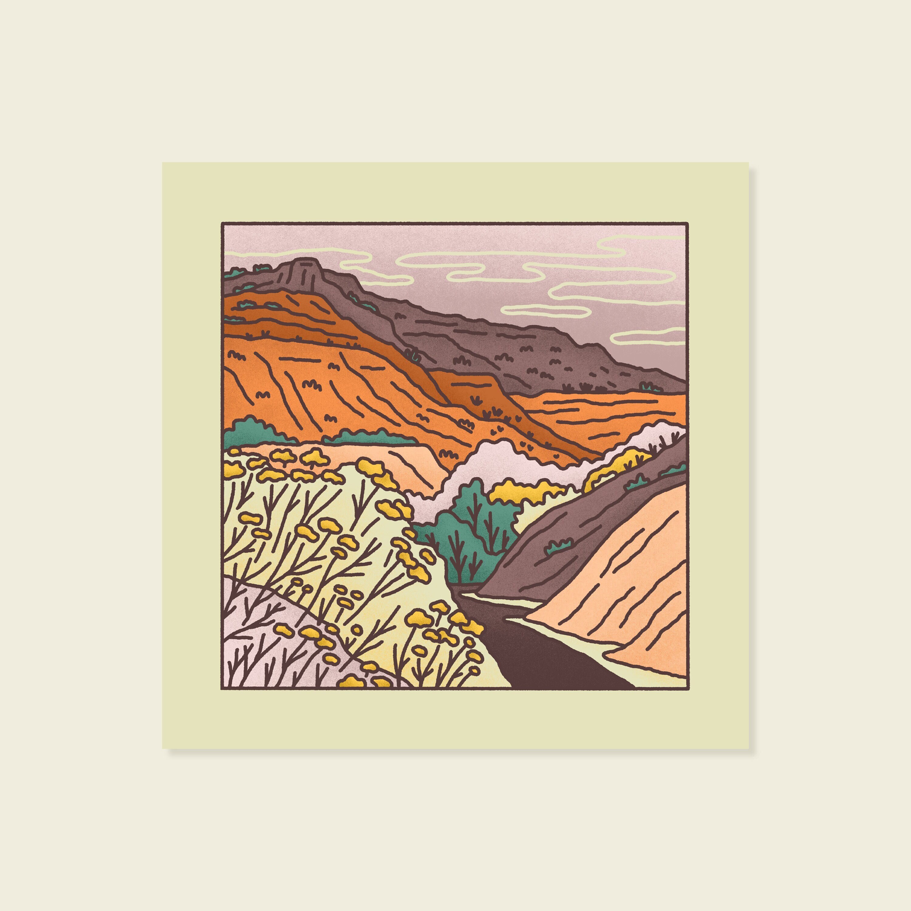 Edge Wash Print - Etsy