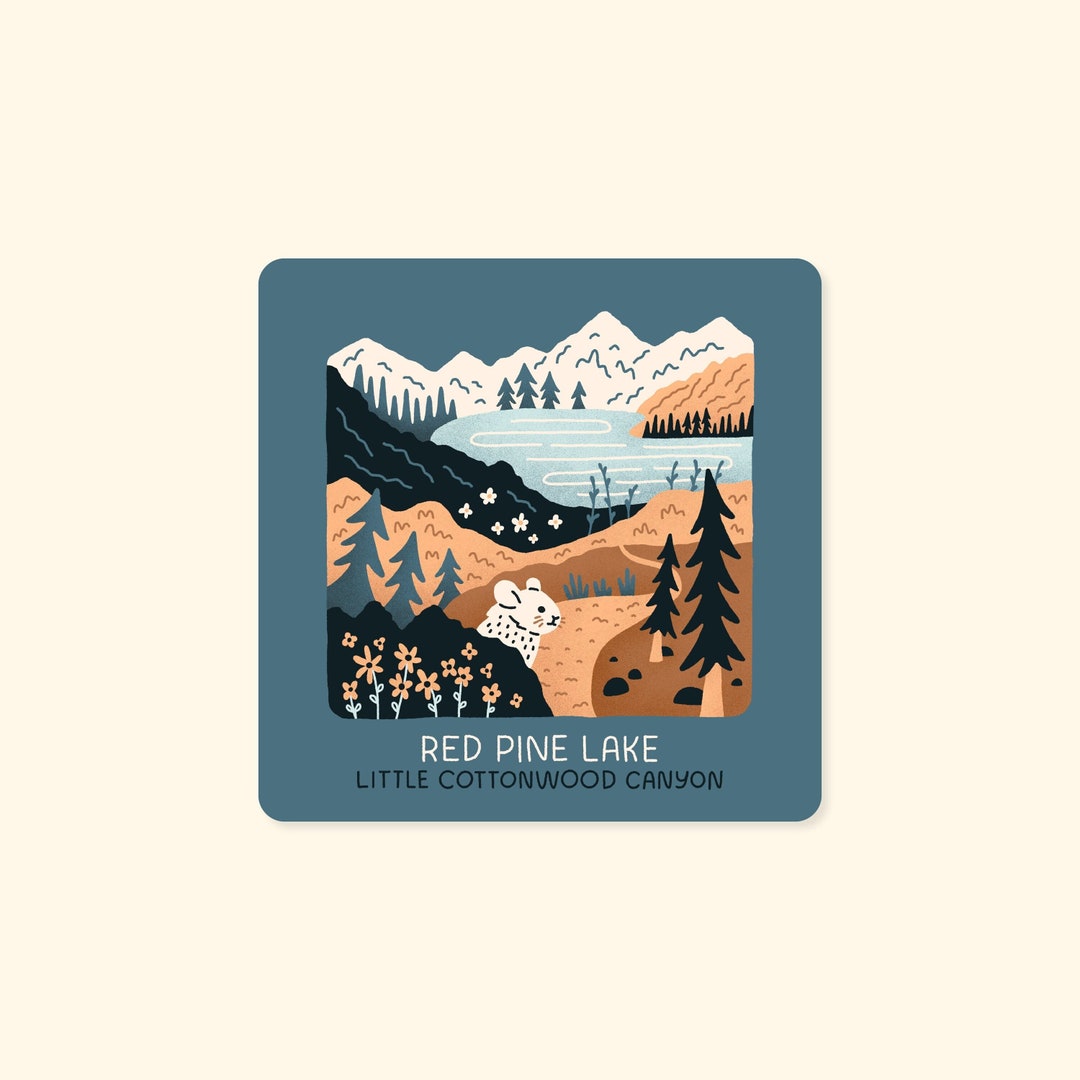 Red Pine Lake Sticker - Etsy