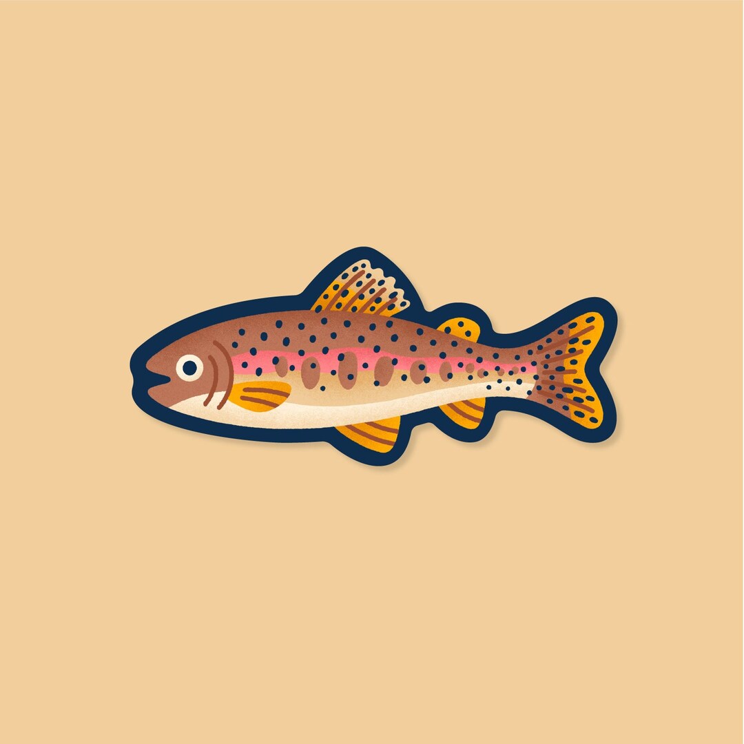 Cutthroat Trout Sticker - Etsy