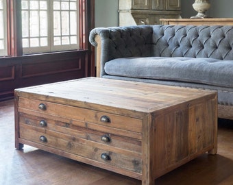 Rustic Pine Coffee Table - Etsy
