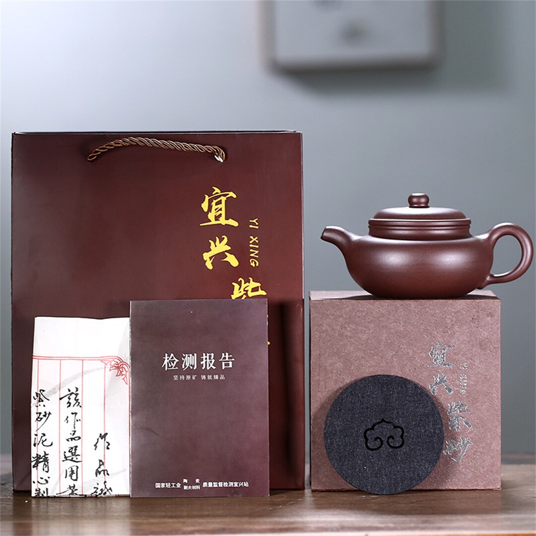 Teapot Yixing Hand-made Zisha Teapot Purple Clay Sand Original Mine ...