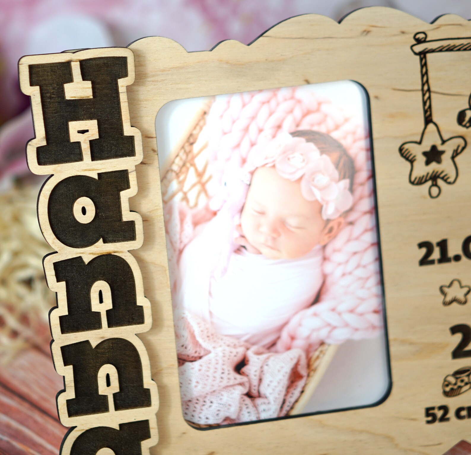 A Beautiful Birthday Card in the Form of a Photo Frame. Photo Frame ...