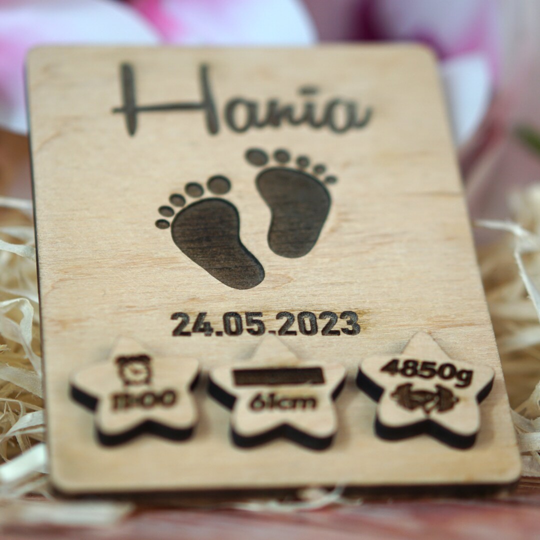 Small Child Birth Certificate Decoration Ready Dxf Cdr Design Laser - Etsy