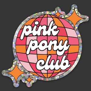 Midwest Princess Glitter Sticker | Chappell Roan Pink Pony Girl Midwest ...