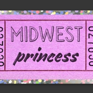 Midwest Princess Glitter Sticker | Chappell Roan Pink Pony Girl Midwest ...