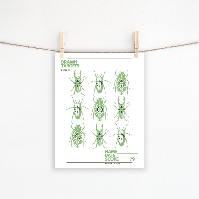 PRINTABLE TARGET BEETLES, Party Target Printable, Shooting Target - Etsy