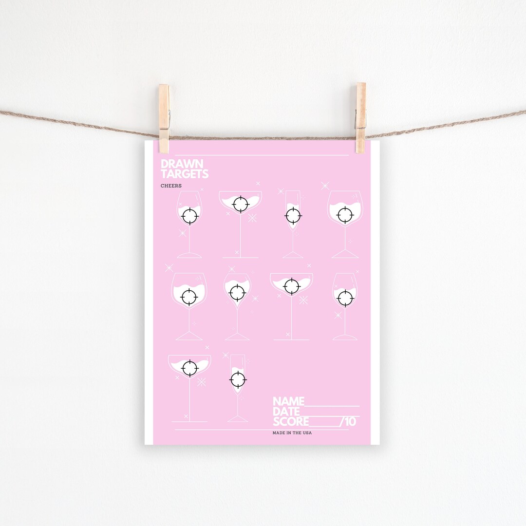 PRINTABLE TARGET Cheers, Party Target Printable, Shooting Target - Etsy