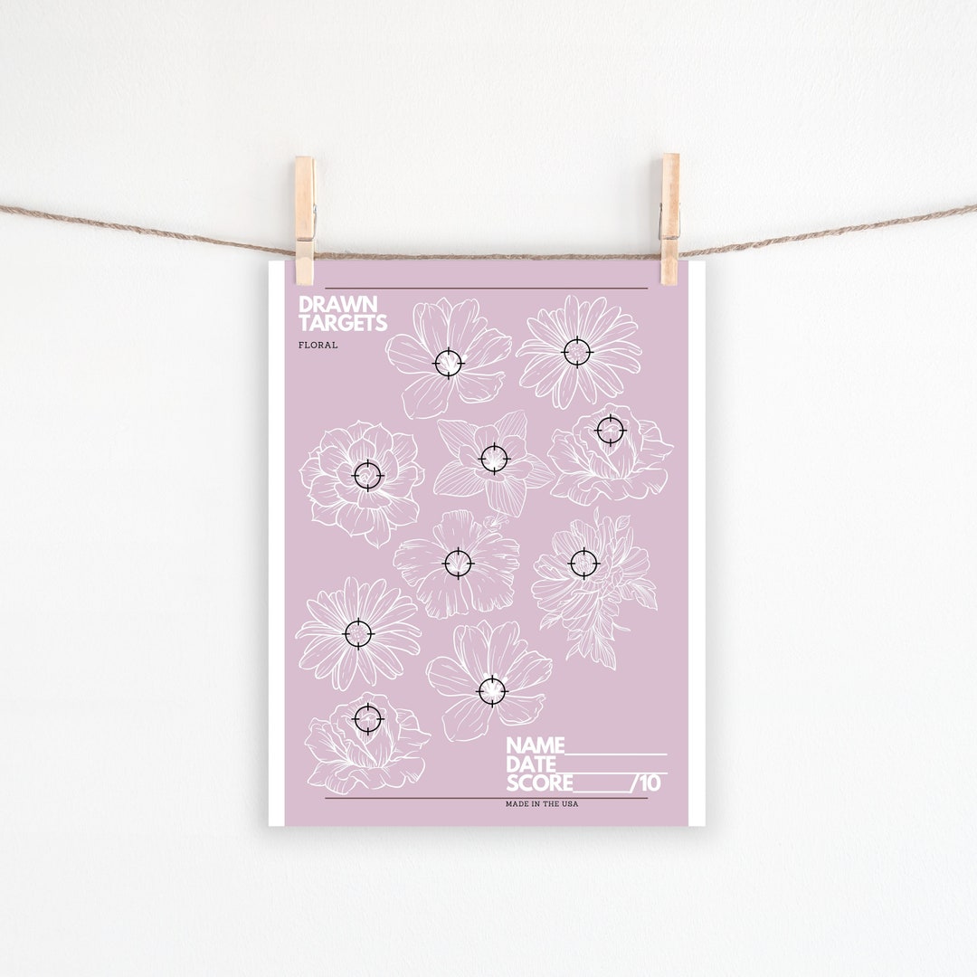 PRINTABLE TARGET FLOWER, Party Target Printable, Shooting Target - Etsy