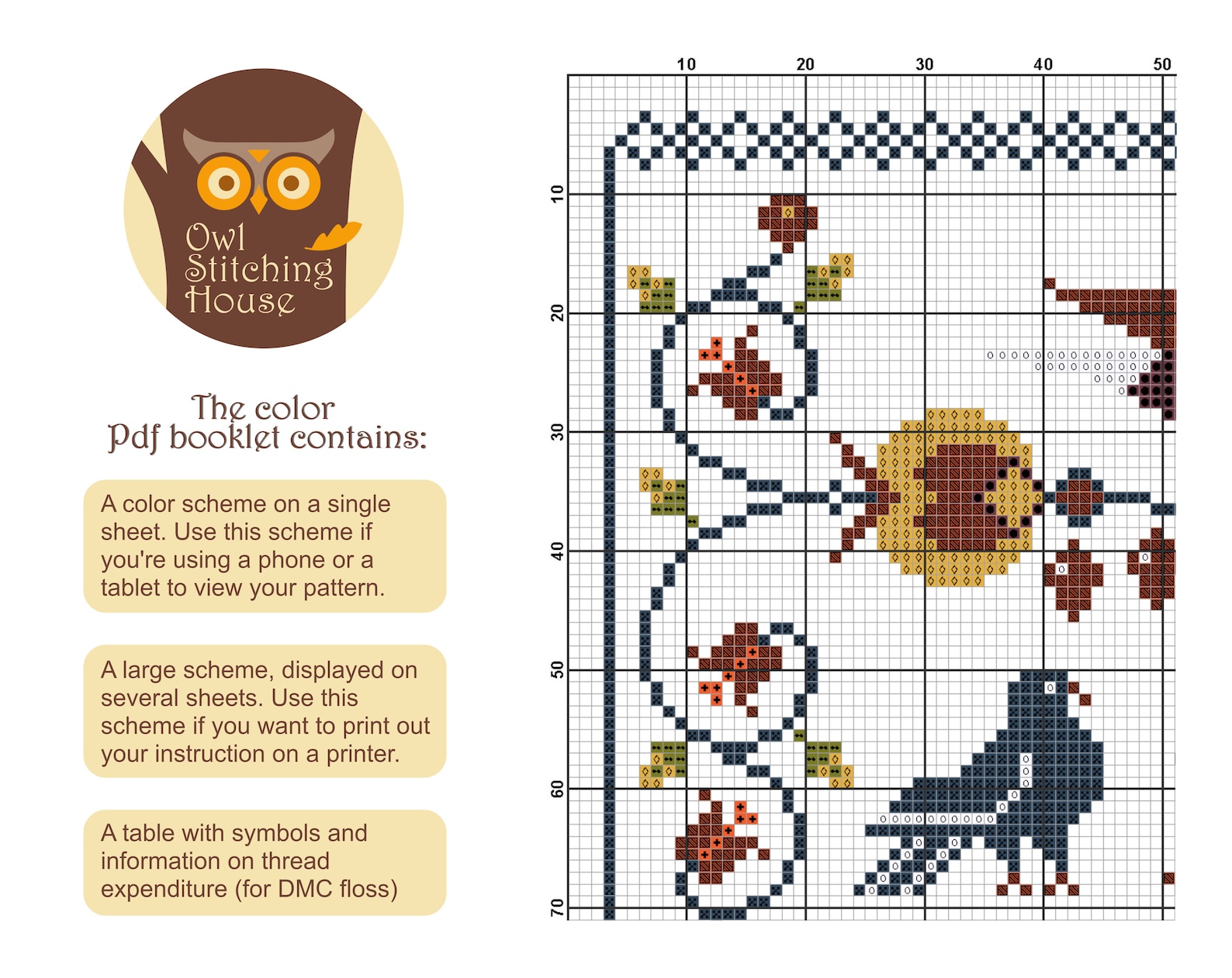 Fraktur Cross Stitch Pattern 1 Modern Folk Embroidery - Etsy