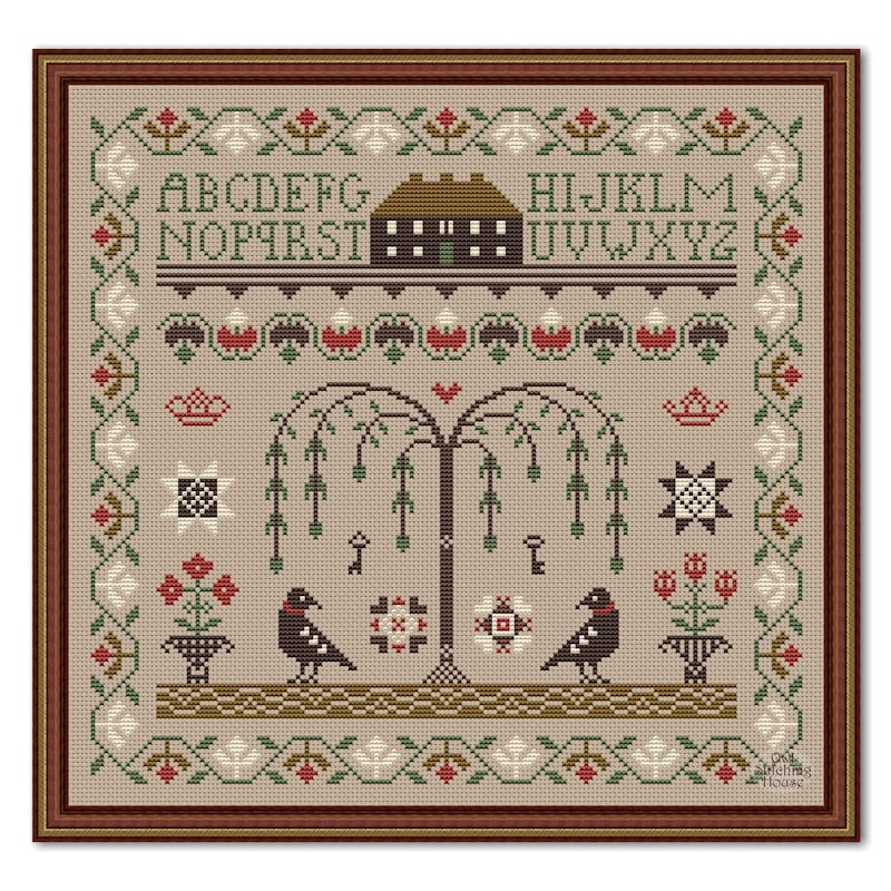 Cross Stitch Sampler - Etsy