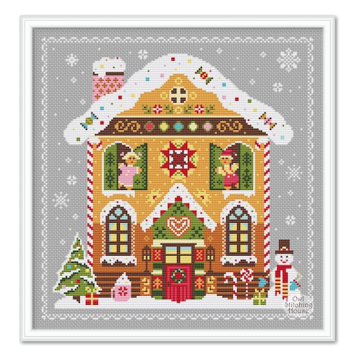 Gingerbread House Cross Stitch Pattern PDF Download - Etsy