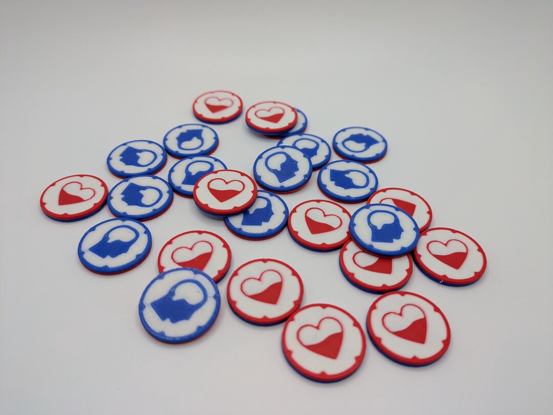 Arkham Horror Health / Horror Tokens – 15 Double-sided Damage & Sanity ...