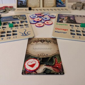 Arkham Horror Health / Horror Tokens – 15 Double-sided Damage & Sanity ...