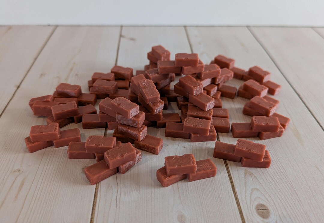 Miniature Clay Brick Tokens: 3D Printed Board Game Upgrade - Etsy Australia