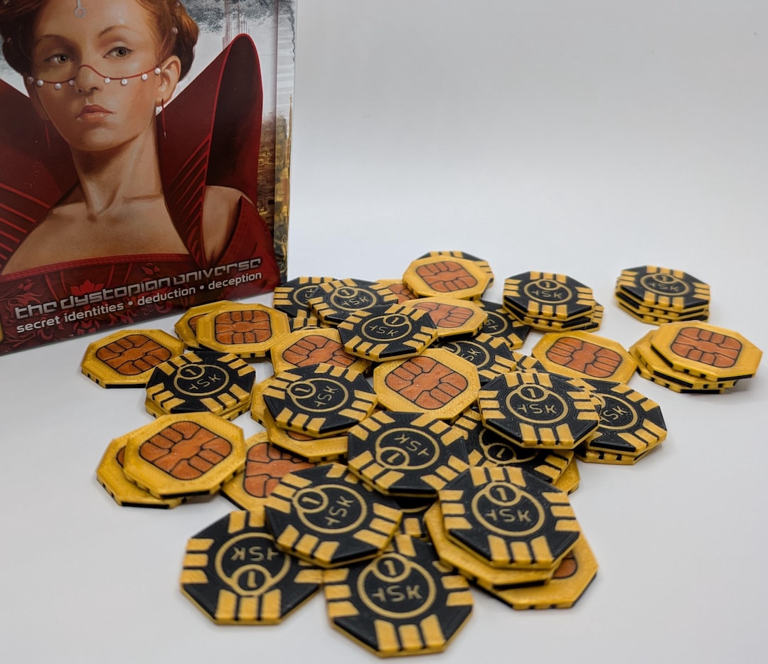 Coup Card Game 50-piece Replacement Coin Set, Add on Reformation Coins ...