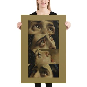 Detail of Eyes With Victorian Era Painting - Dark Aesthetic Decor ...