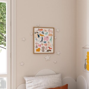 Super Cute Dog Breed Poster for Dog Lovers in Pastel Colors, Multiple ...