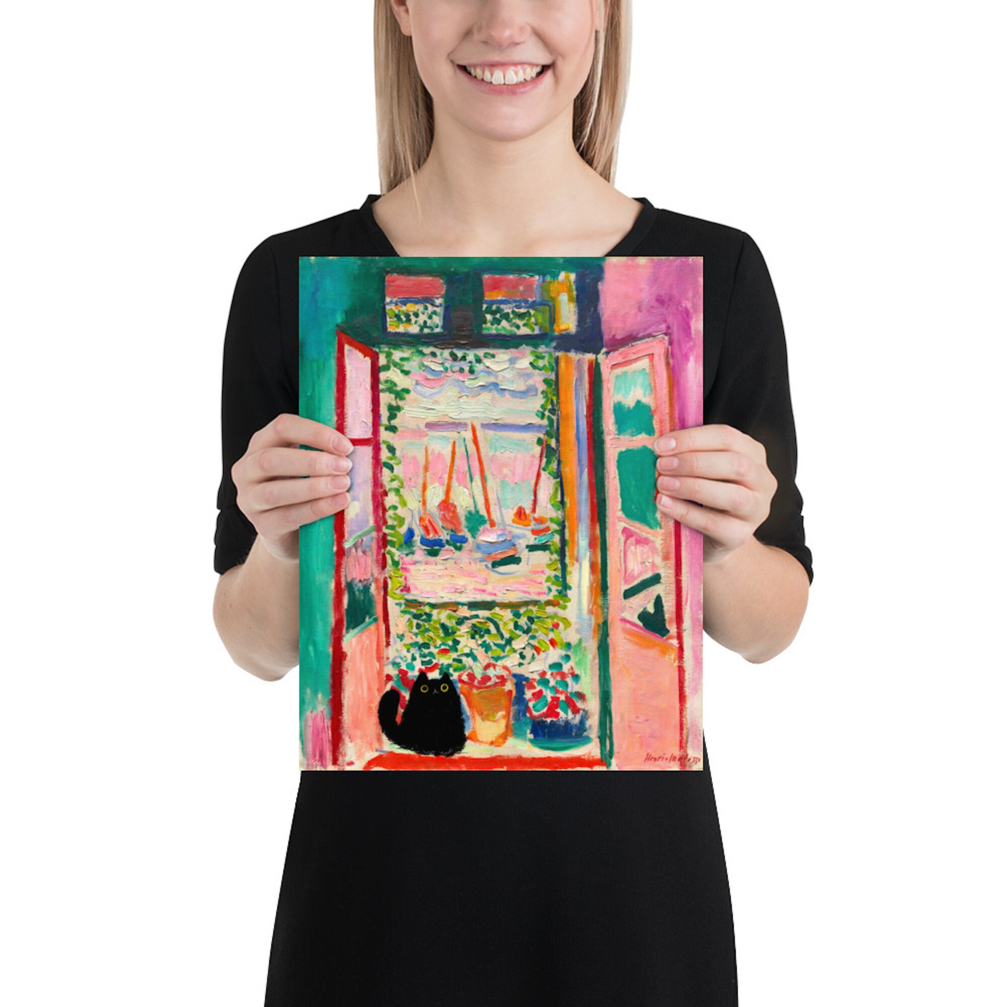 Matisse The Window Cat Print, Henri Matisse Cat Poster, Classical art ...