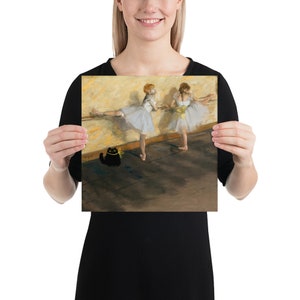 Edgar Degas Ballerinas Cat Print, Degas Cat Poster, Ballerina Wall Art ...