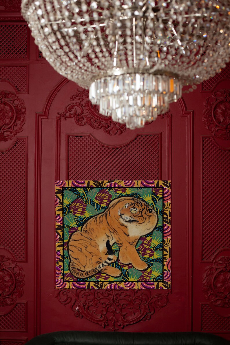 Maximalist Tiger Jungle Print - Unique Oriental Aesthetic on Busy ...