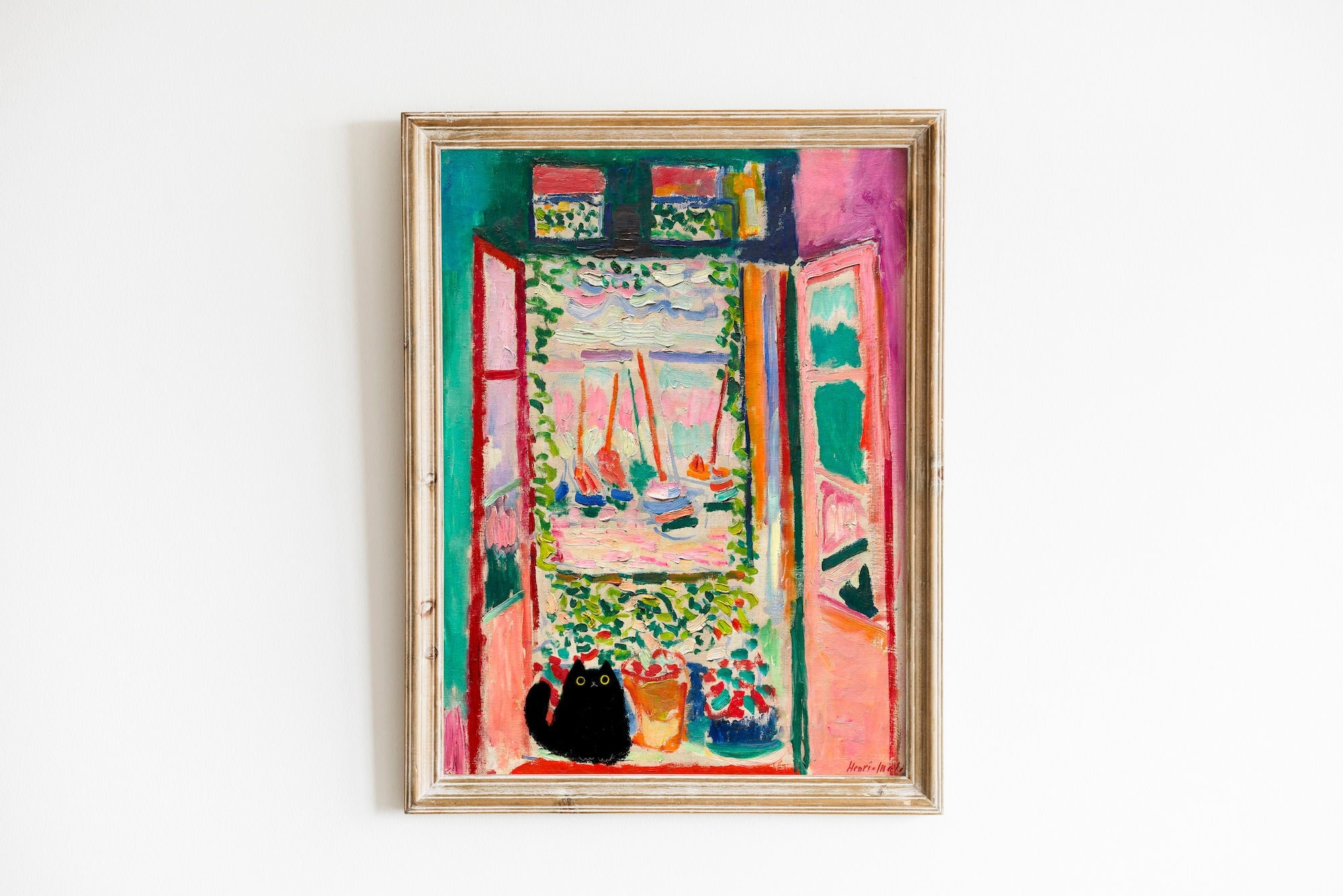 Matisse The Window Cat Print, Henri Matisse Cat Poster, Classical art ...