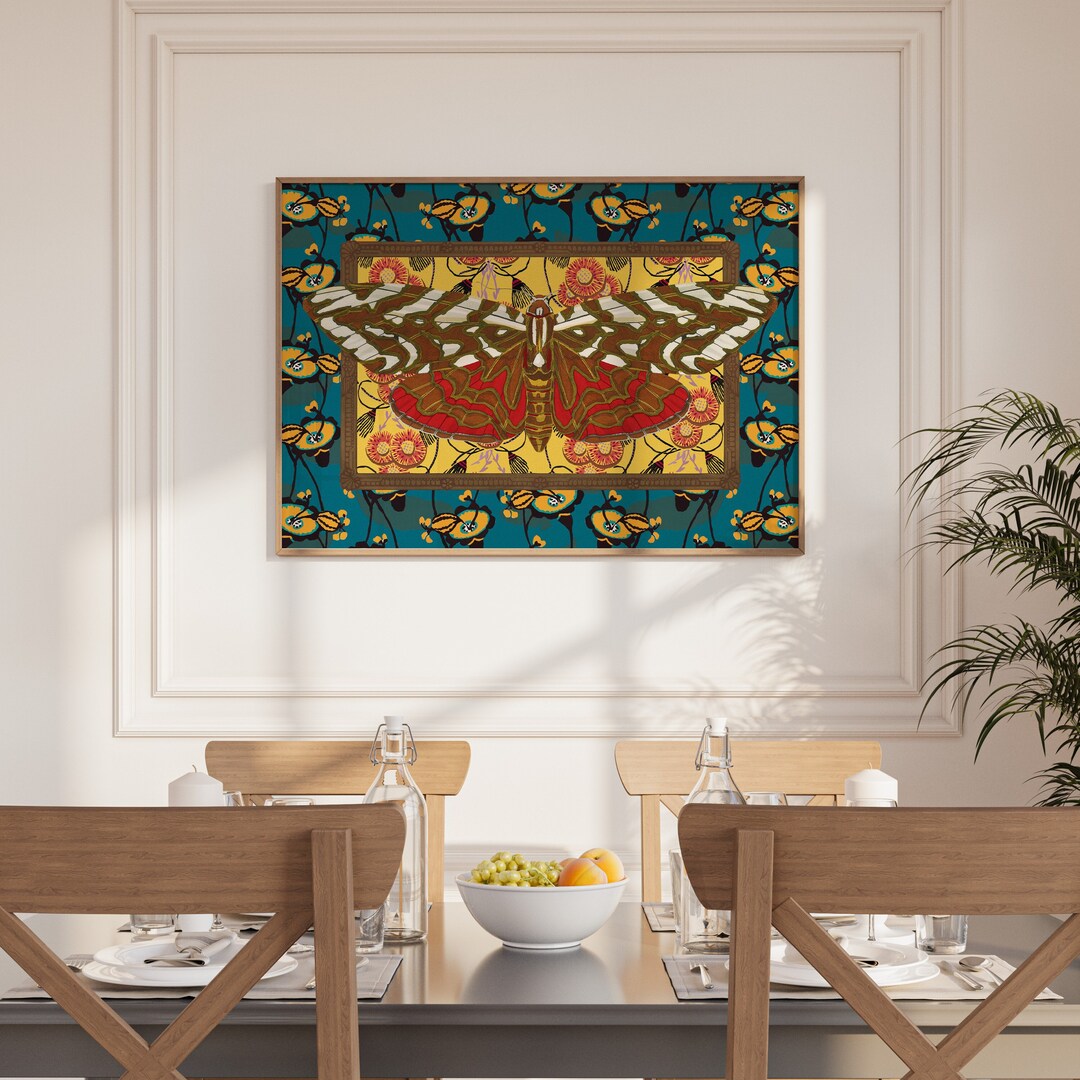 Baroque Butterfly Wall Art – Maximalist Vintage Style With Ornate ...