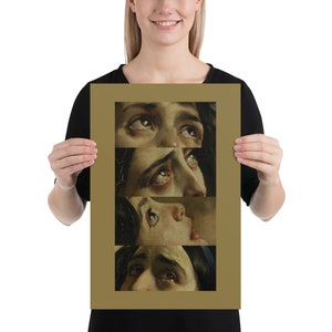 Detail of Eyes With Victorian Era Painting - Dark Aesthetic Decor ...