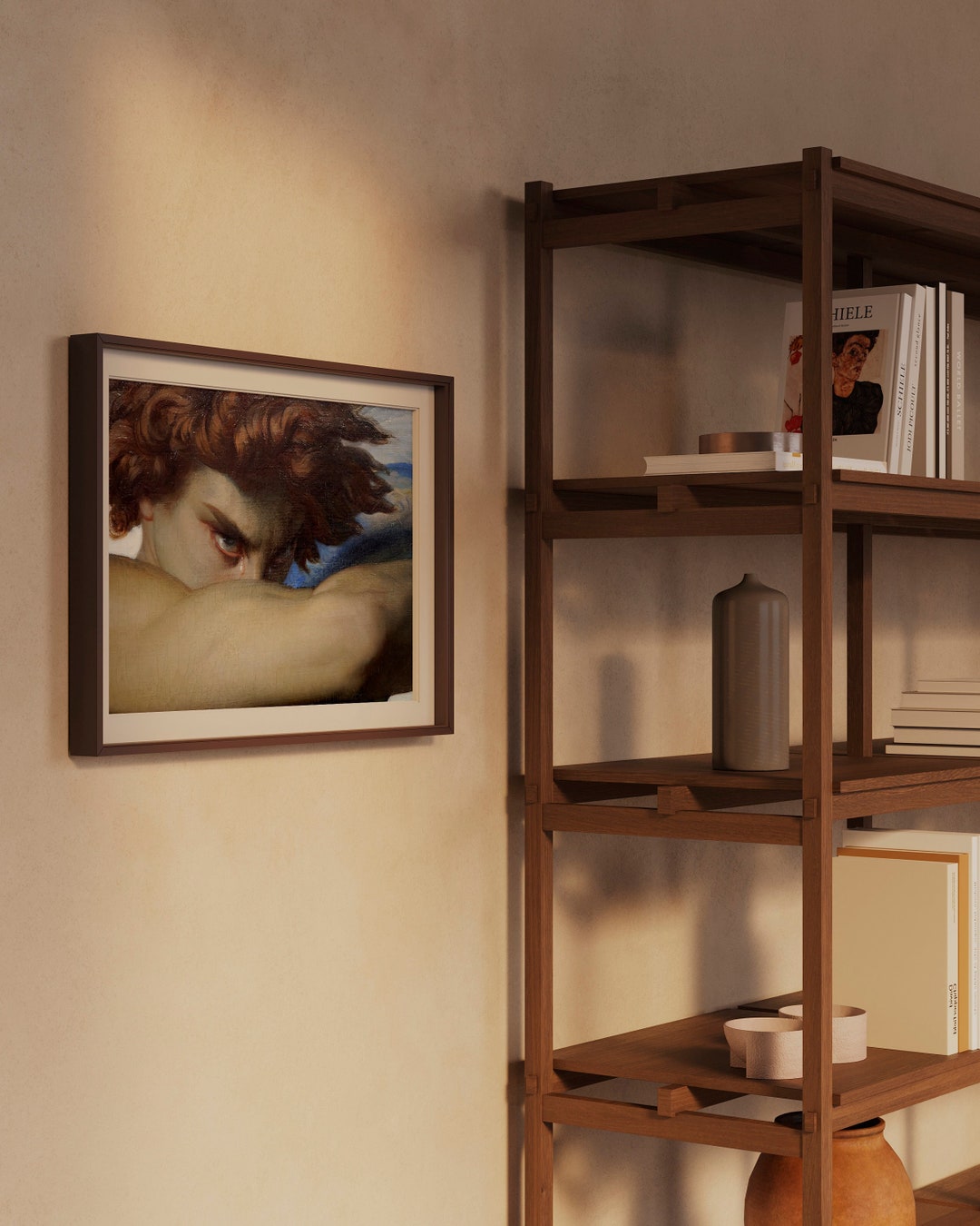 Fallen Angel Crying Lucifer Detailed Historical Fine Art Print, Baroque ...