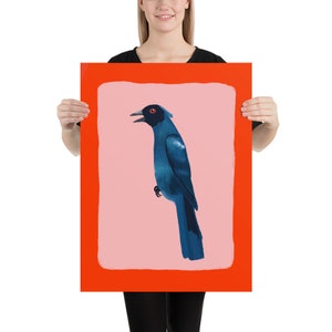 Hand Drawn Trumpet Manucode on Colorful Background : Minimalistic ...