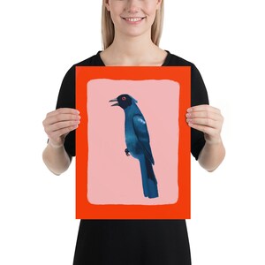 Hand Drawn Trumpet Manucode on Colorful Background : Minimalistic ...