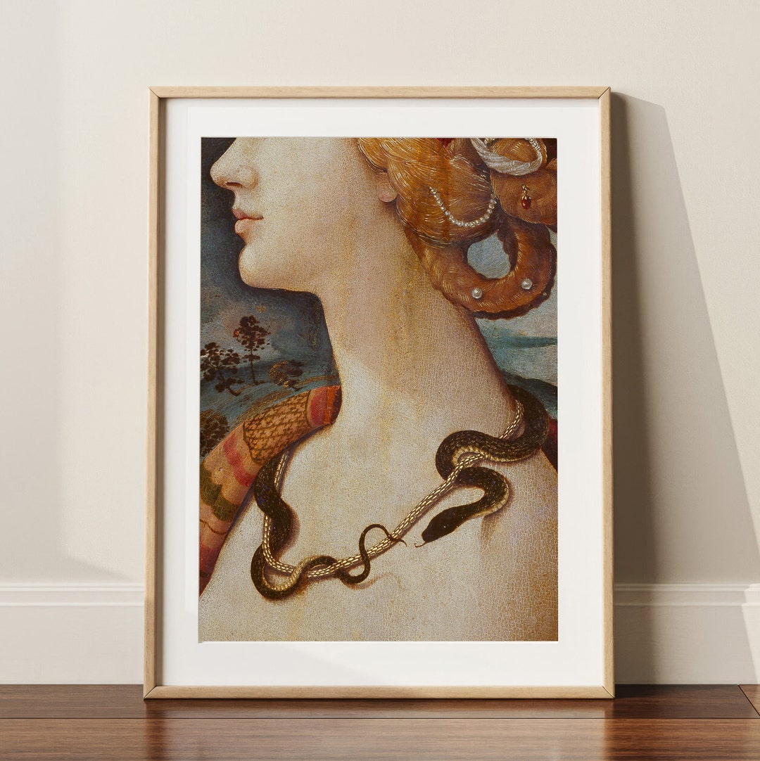 Portrait of Young Woman Wearing Snake Entwined Necklace - Renaissance ...
