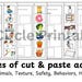 Cut and Paste L Kids Scissors Activity L Worksheet L Sorting - Etsy