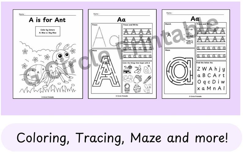 Worksheets for Kids L Alphabet Worksheets L Letter Worksheet L Learn ...