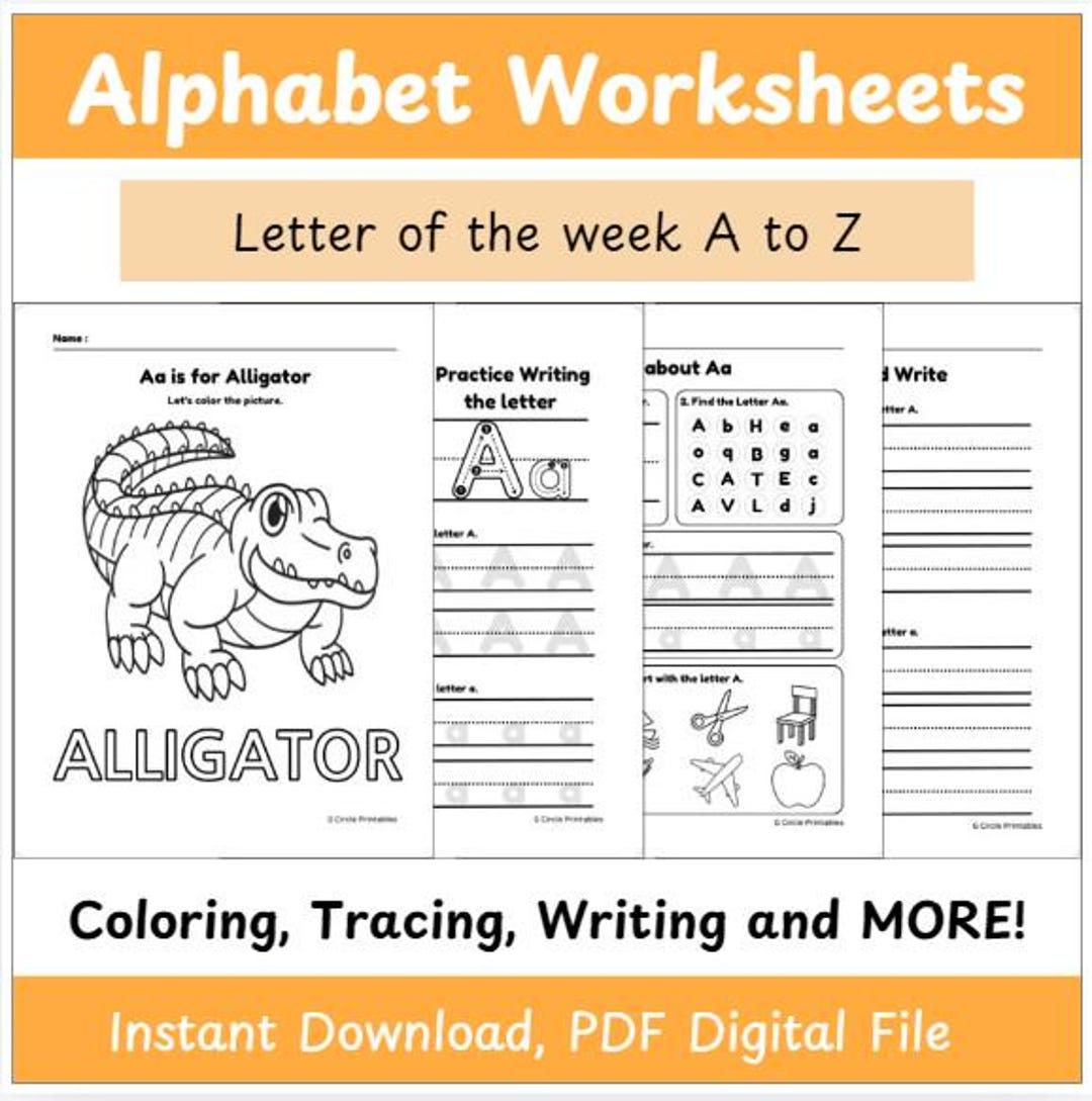 Worksheets for Kids L Alphabet Worksheets L Letter Worksheet L Learn ...