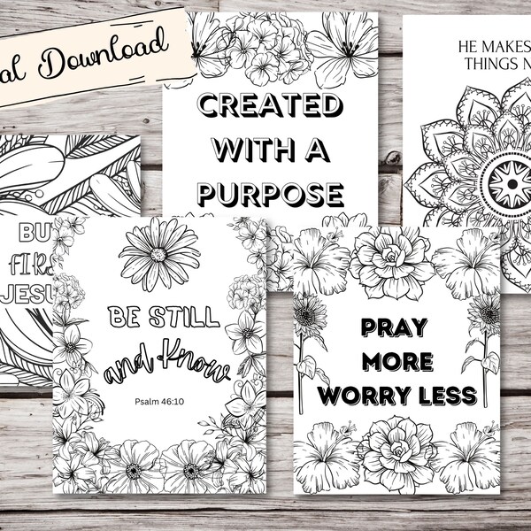 Fear Not Coloring Pages - Etsy