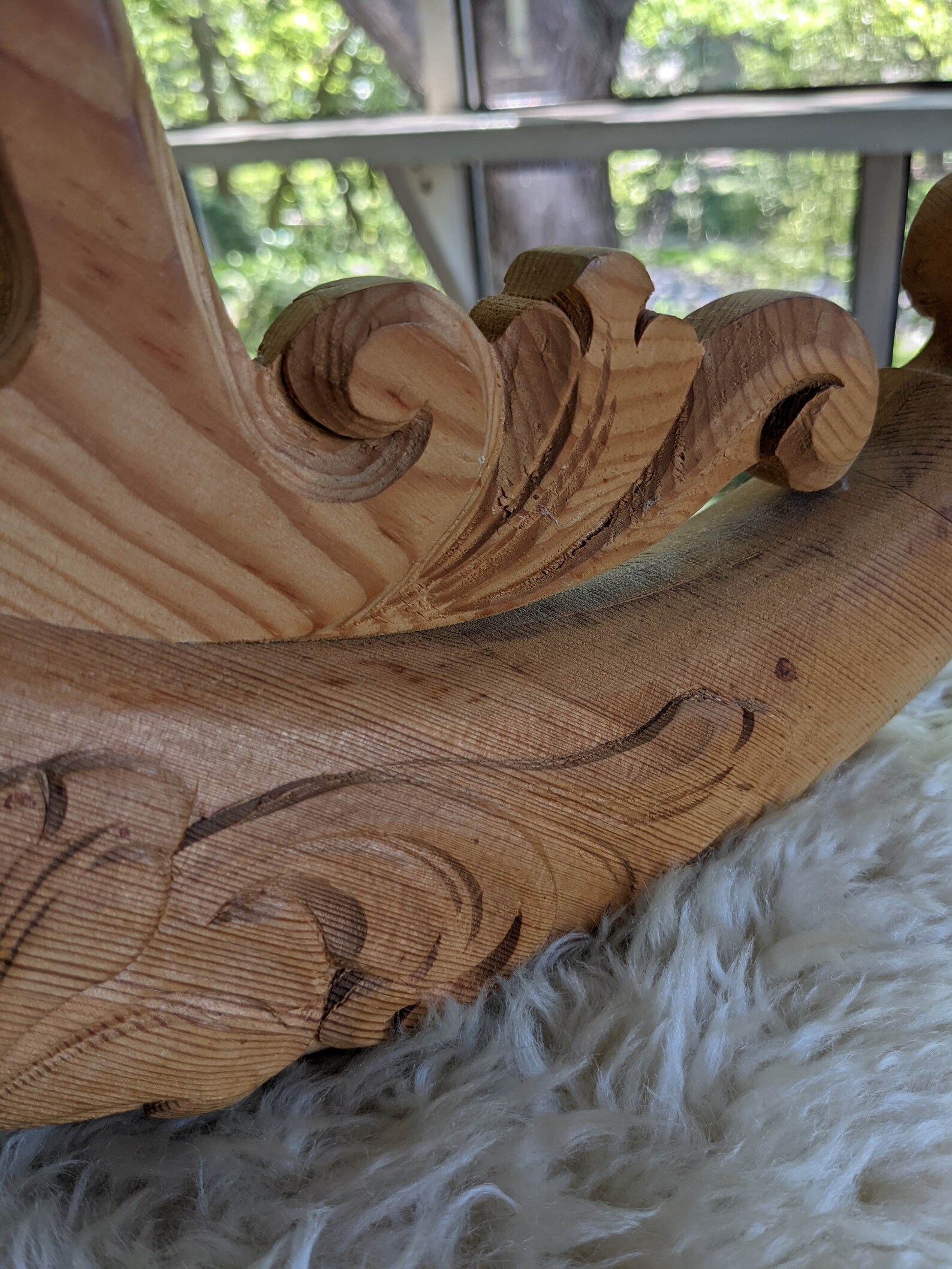 Hand Carved Norwegian Rosemal Pattern Pine Wood Horn - Etsy