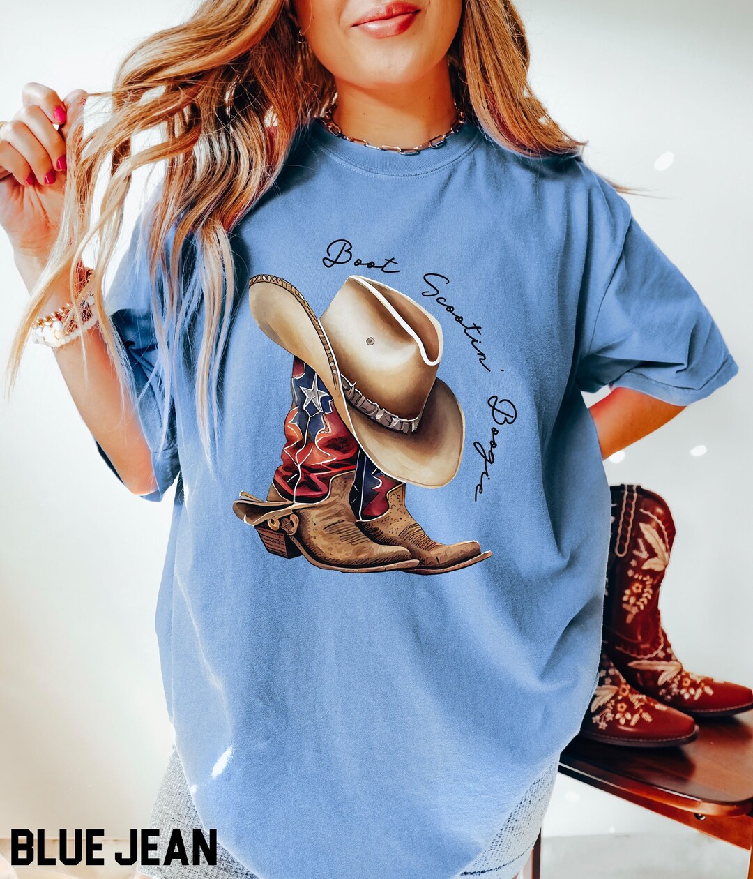 Boot Scootin Boogie Shirt, Cowboy Boots Tshirt, Rodeo Shirt, Western ...