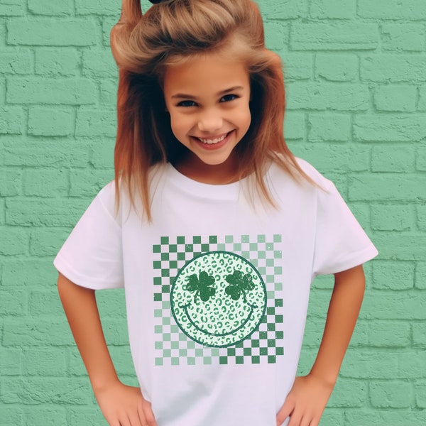 Shamrock Smiley Face Etsy