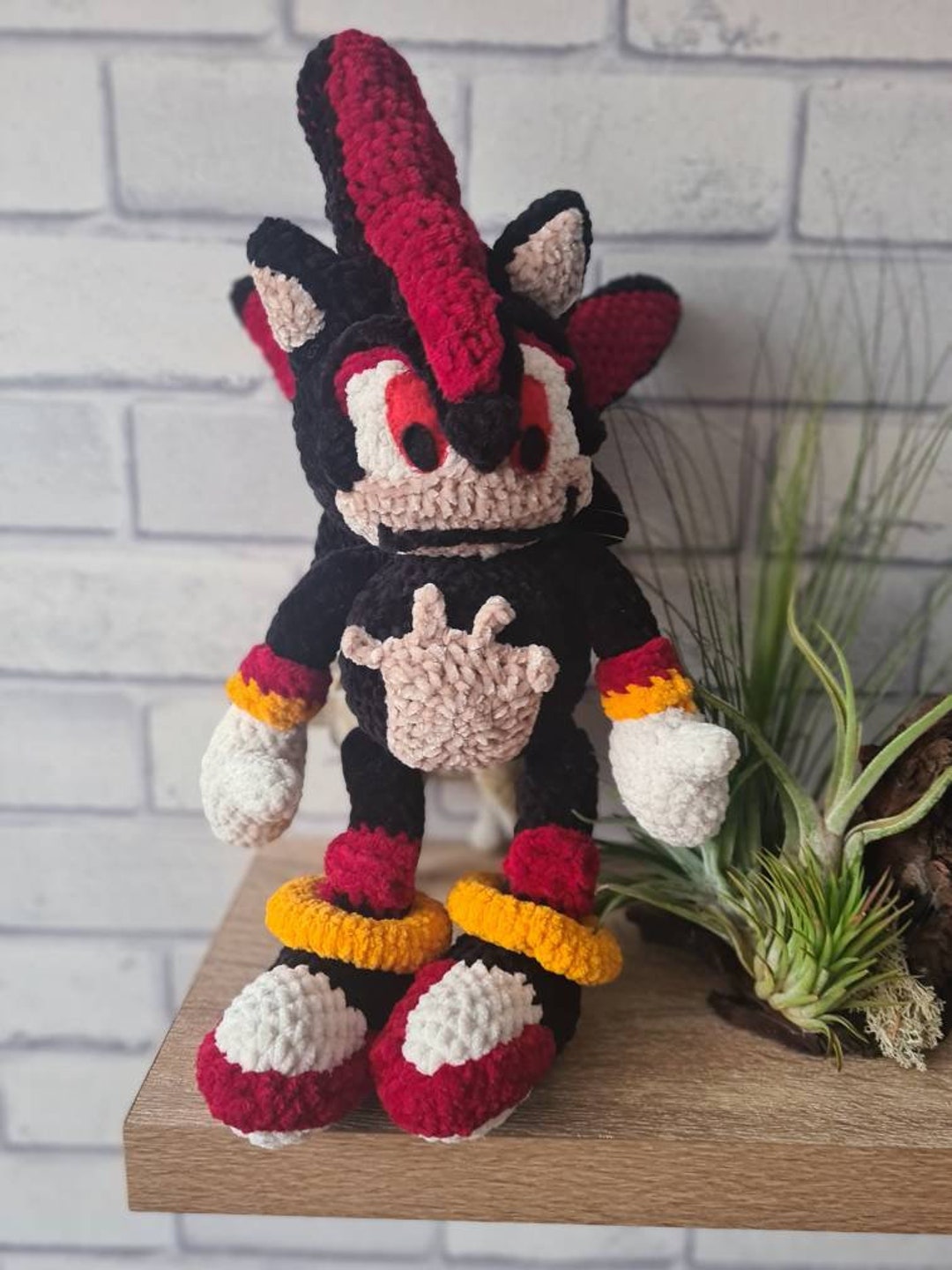 Shadow the Hedgehog Sonic, Amigurumi - Etsy UK