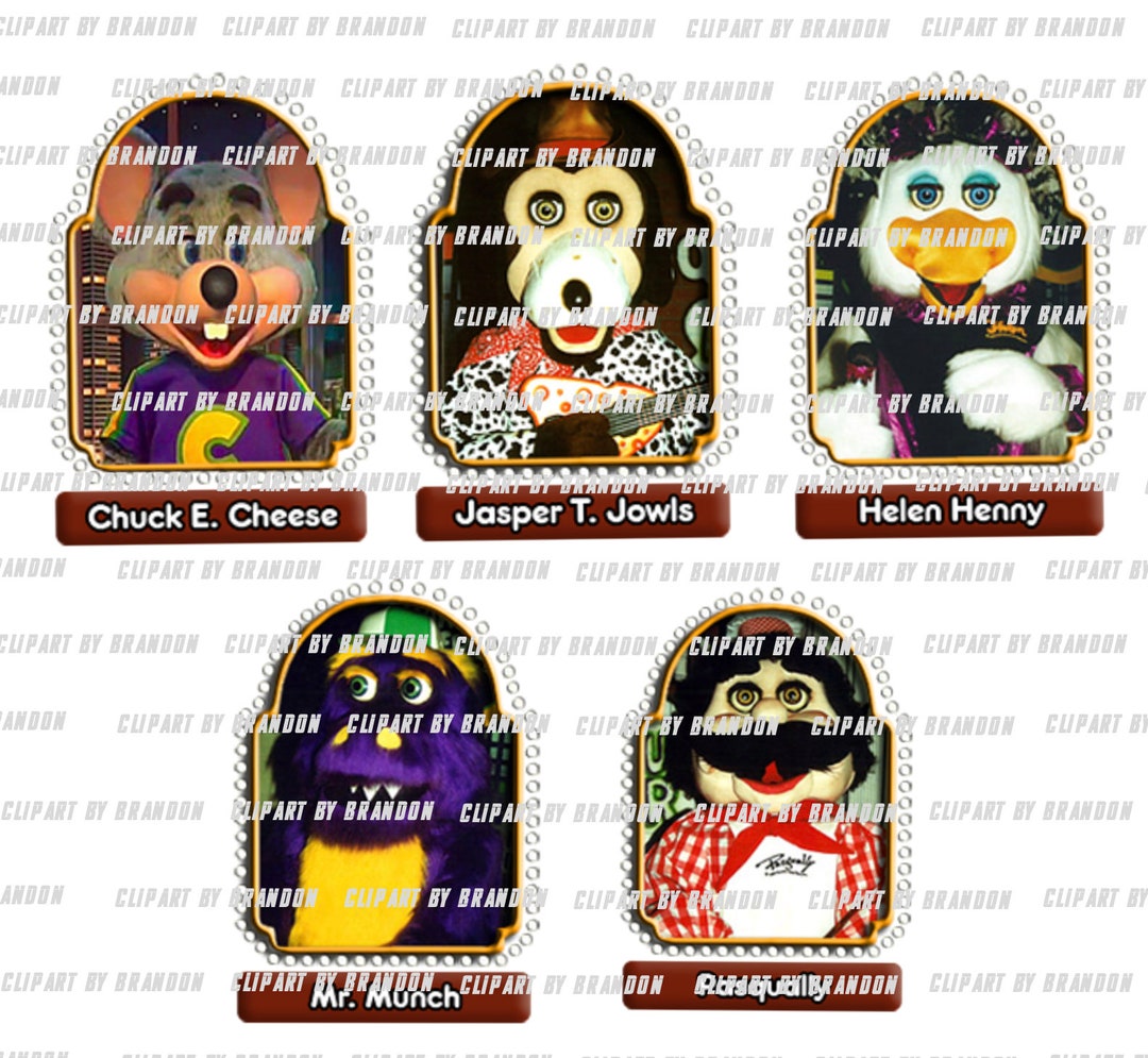 Chuck E Cheese 80s Animatronics Clipart Image Retro Png for - Etsy Israel