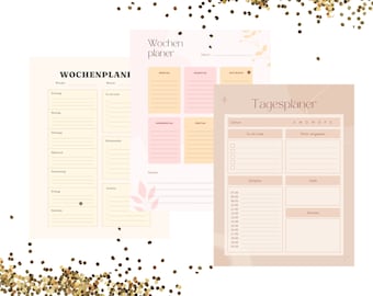 Weekly & Daily Planner Set - Etsy