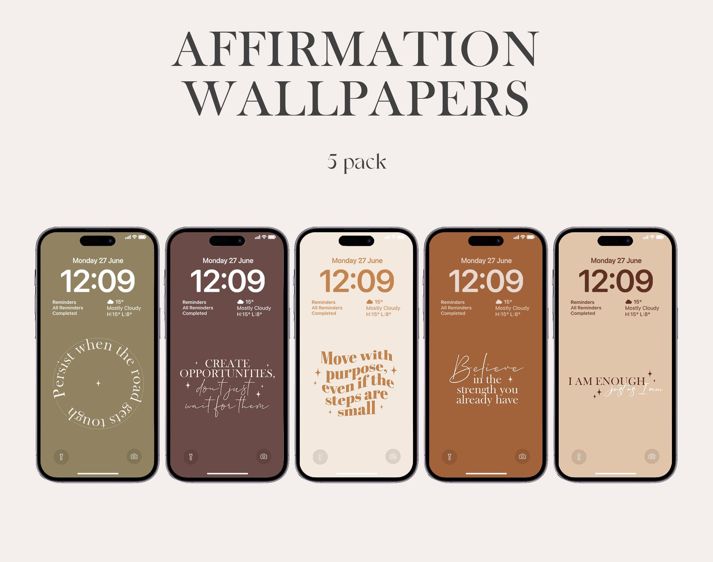 Affirmation Wallpaper: High-resolution Positive Quotes for iPhone ...