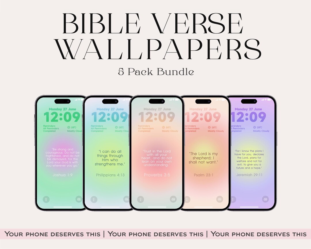 Bible Verse Phone Wallpapers – Christian Lock Screen Backgrounds – Aura ...