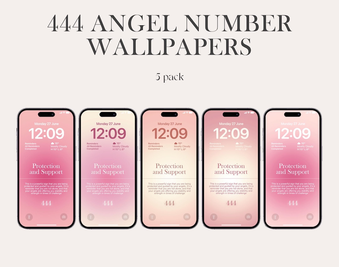 444 Angel Number, Ios Home Screen, Manifestation, Ios 17, Aesthetic ...